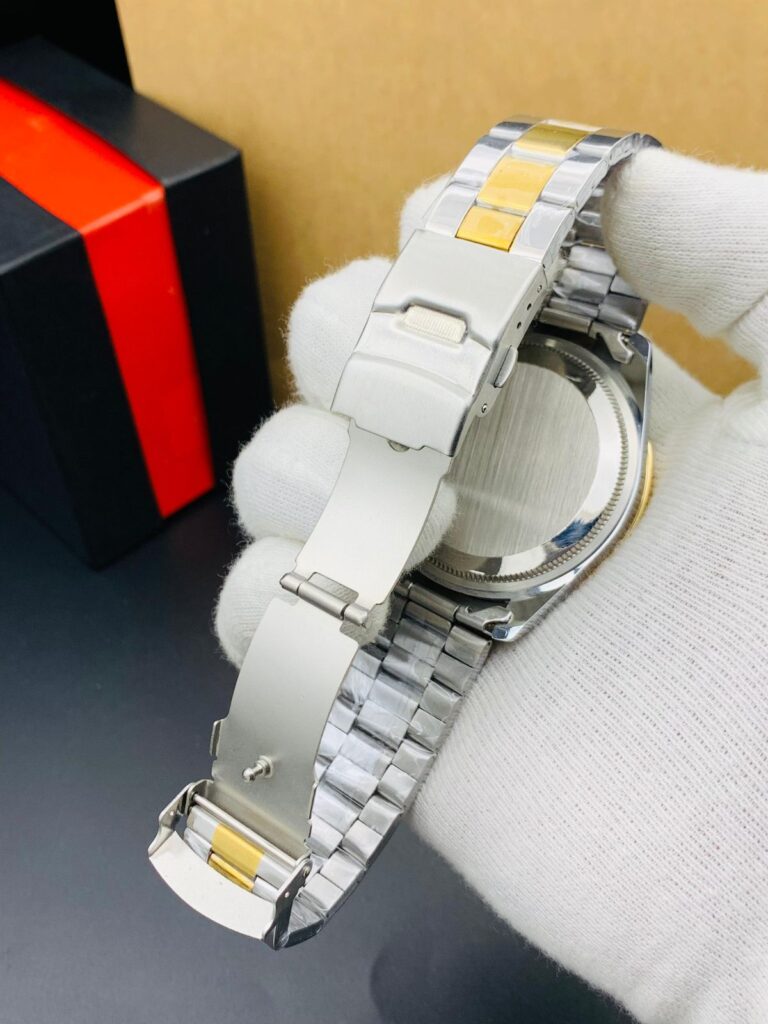 Branded Chain Watch Date Adjustment (Two Tone Inner White) – HNJWATCHES.PK