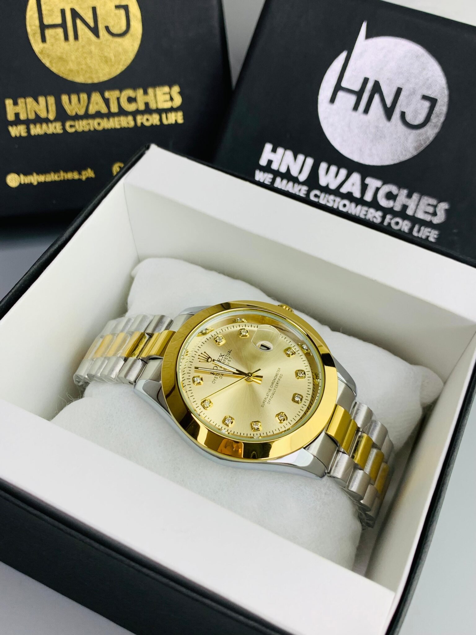 Twelve Stone Date Working Model Regular (Two Tone Inner Gold ...